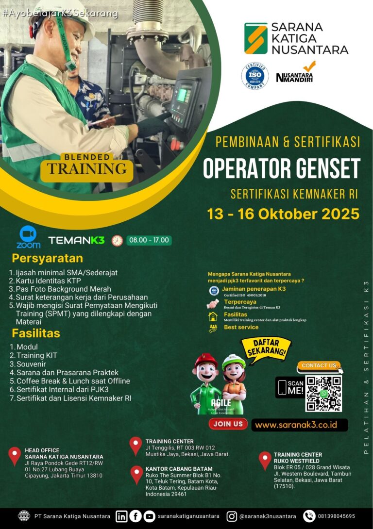 Pelatihan Operator Genset - Group Nusantara